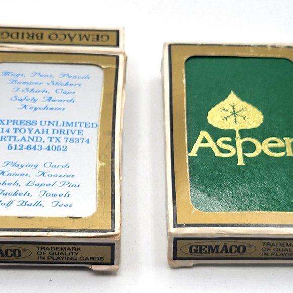 Source Unknown | Toys | Gemaco Aspen Bridge Playing Cards 2 Decks ...